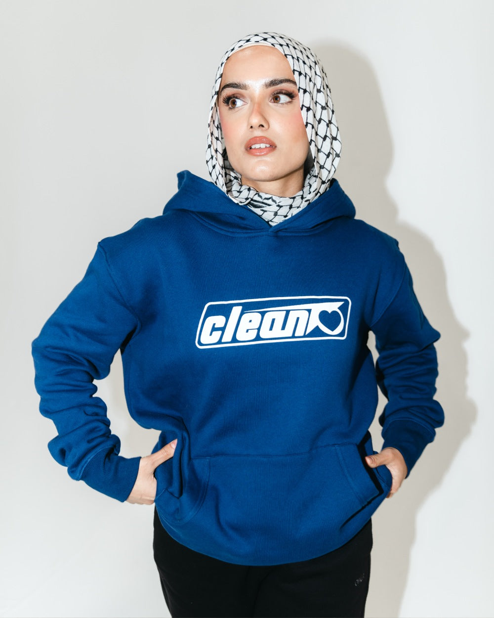 Clean Heartz © Signature Navy Hoodie 2.0